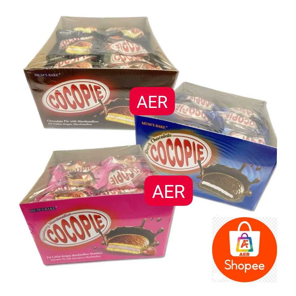 25g x 24pcs Mum's Bake Cocopie [Chocolate / Dark Chocolate / Strawberry ...