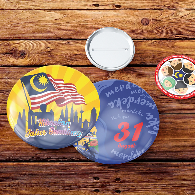 [Ready Stock] Merdeka Series Button Badge Edition | Shopee Malaysia