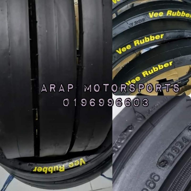 VEE RUBBER BIG LOGO SLICK DRAG TYRE SIZE 60/80-17 & 60/75-17 stock year ...