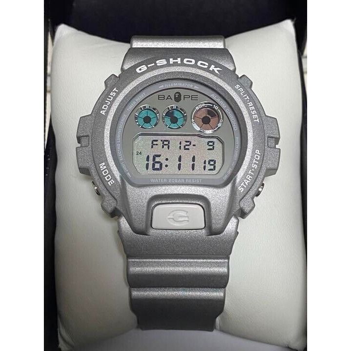100% Ori Japan Made Dw6900 collab bathing ape Bape silver DW6900FS full ...
