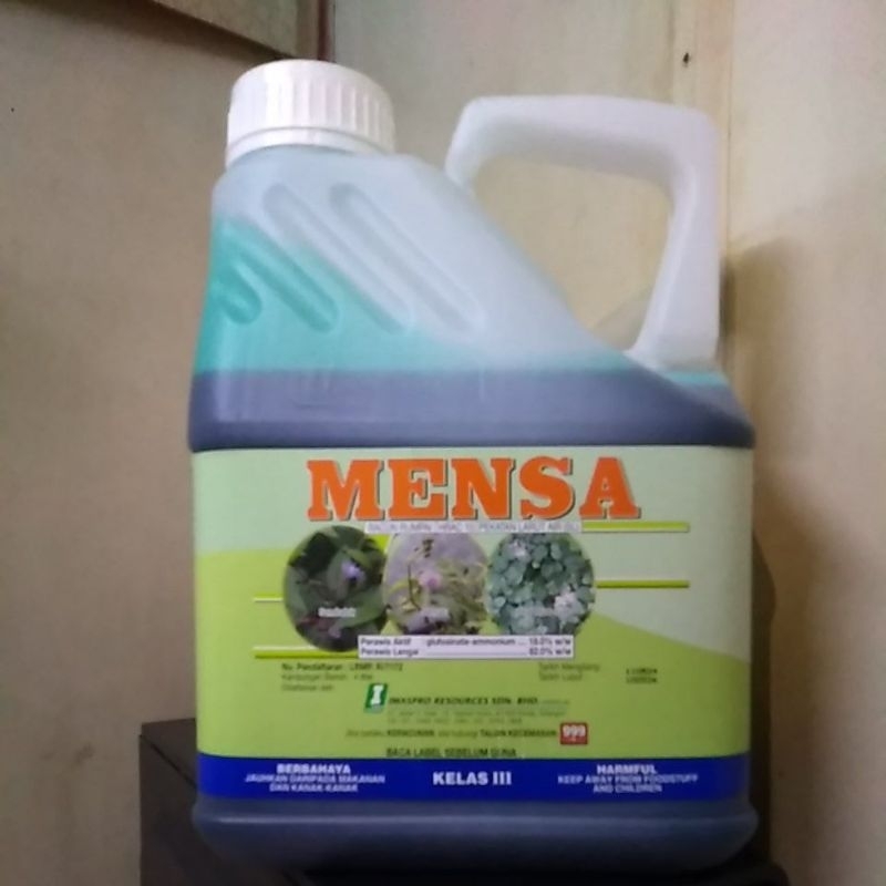 MENSA 4LITER. Racun Rumpai Glufosinate Ammonium 18.0%. (Senduduk/Akar ...