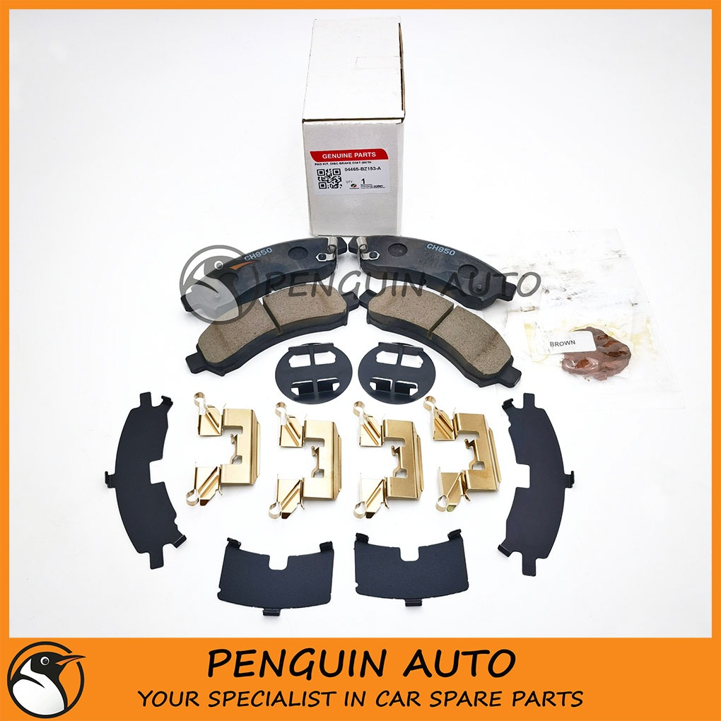 100% Original Perodua Front Disc Brake Pad Set With Clip 04465-BZ153-A ...
