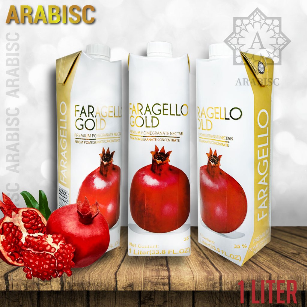 Faragello Gold Premium Pomegranate Nectar Juice (1L) Jus Delima SUNICH ...
