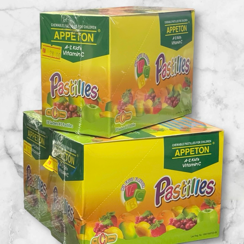 Appeton A-Z Kid’s Vitamin C Chewable Pastilles for Children BOX (Exp ...