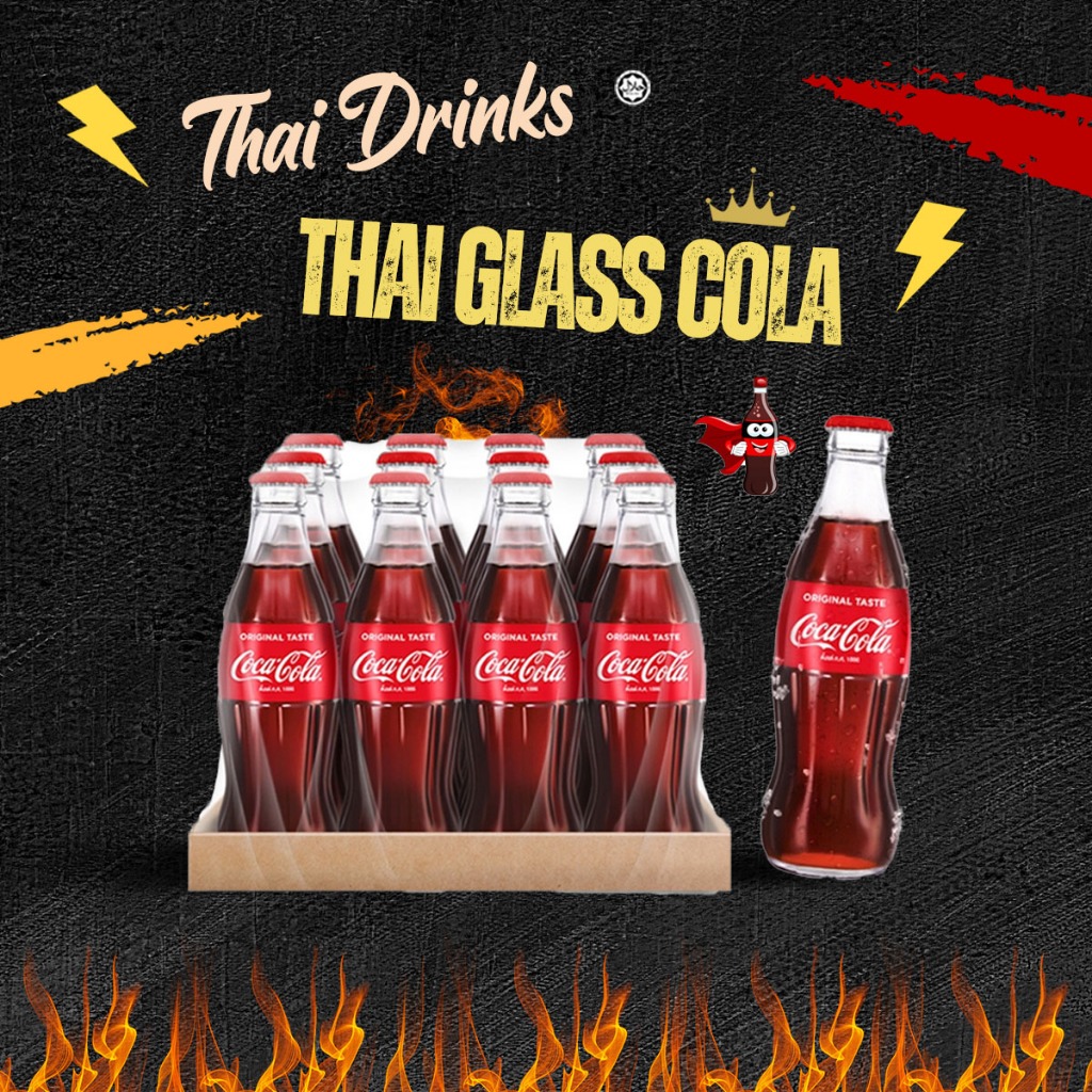 250ml Thai Glass Coca-Cola Classic Original | Shopee Malaysia