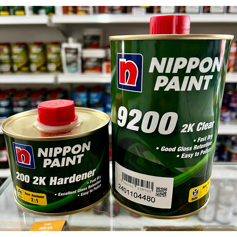 Nippon Paint 9200 2.1 2K Clear With Hardener -1set/Fast Dry(Cepat ...
