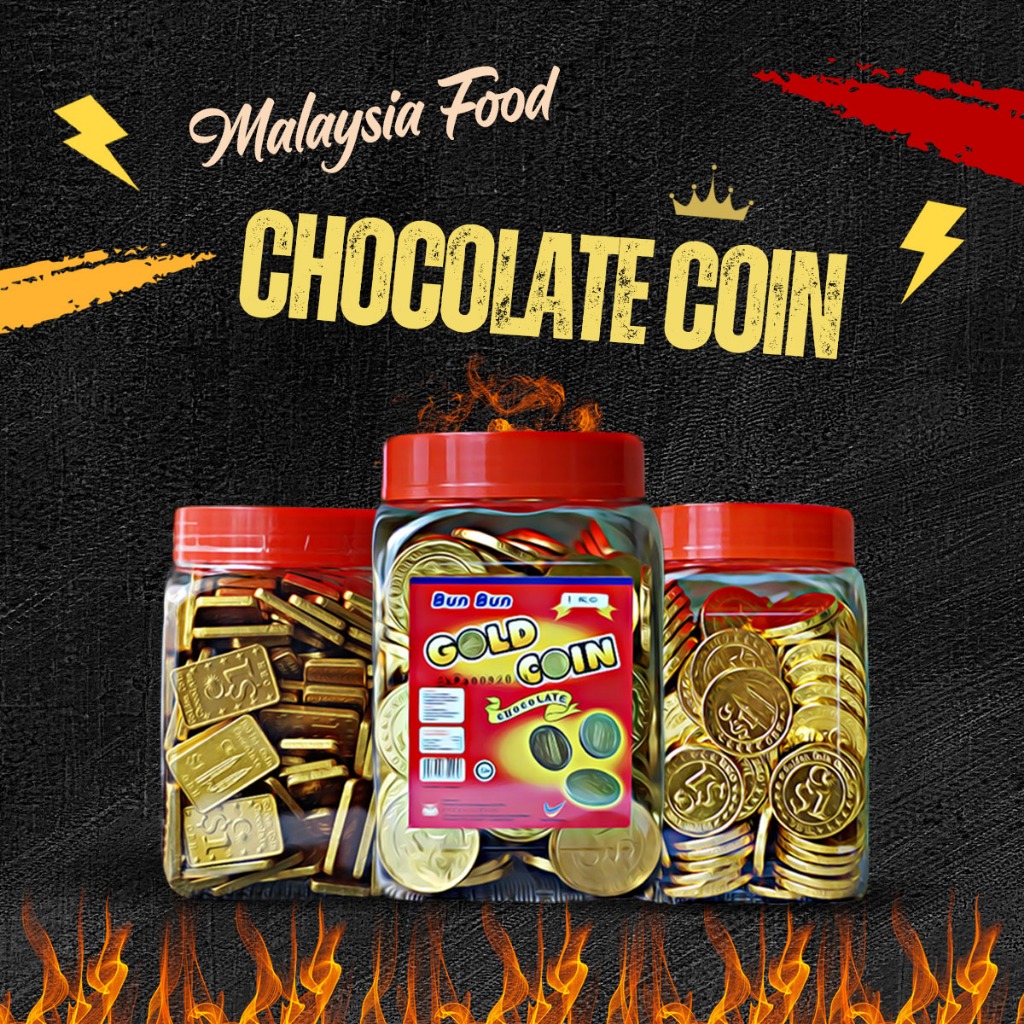 Gold Coin Chocolate / Mini Gold Coin / Gold Bar Chocolate / Door Gift ...