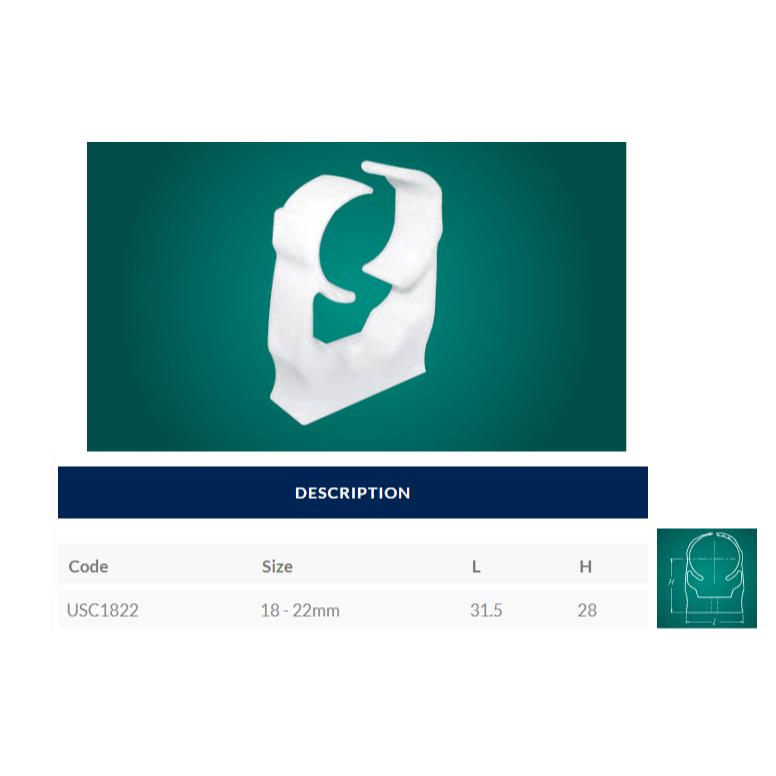 18 ~ 22mm PPR Pipe Universal PUSH-ON Clip | Shopee Malaysia