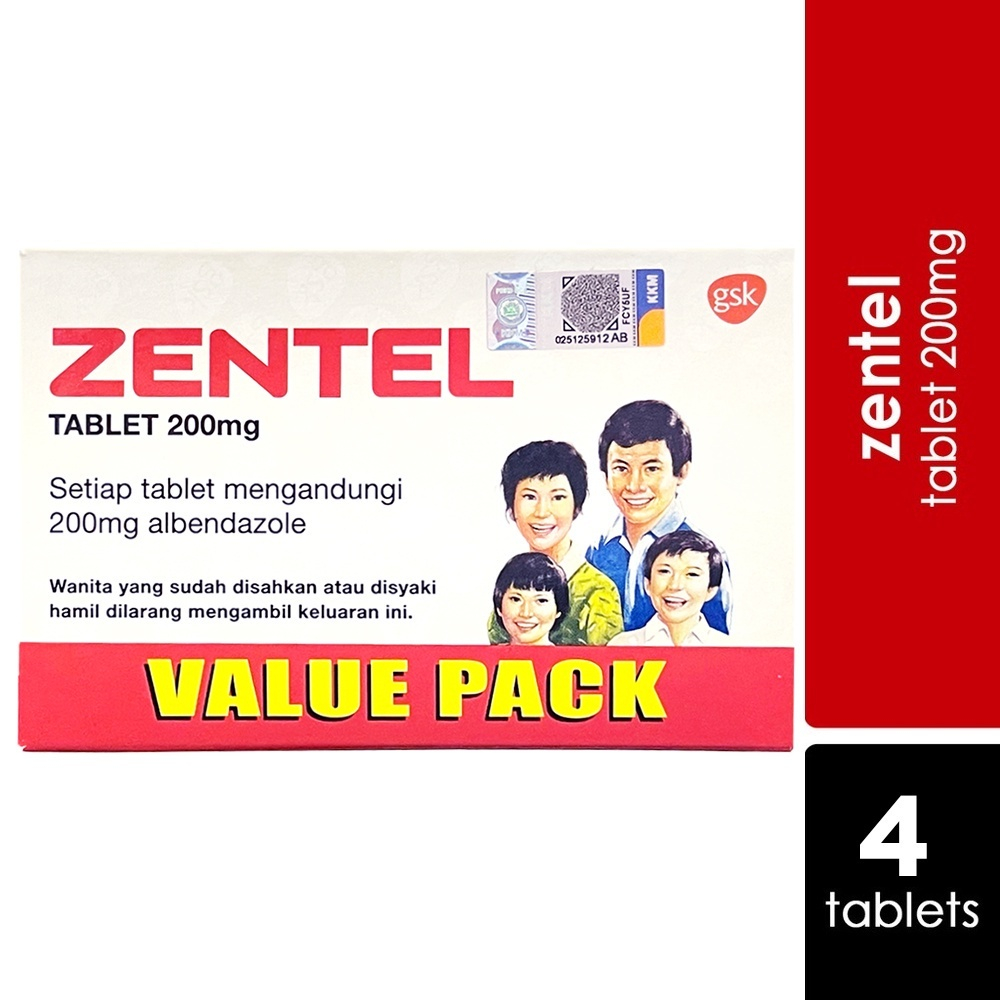 Zentel Deworm tablets (200mg x 2s x 2) | Shopee Malaysia
