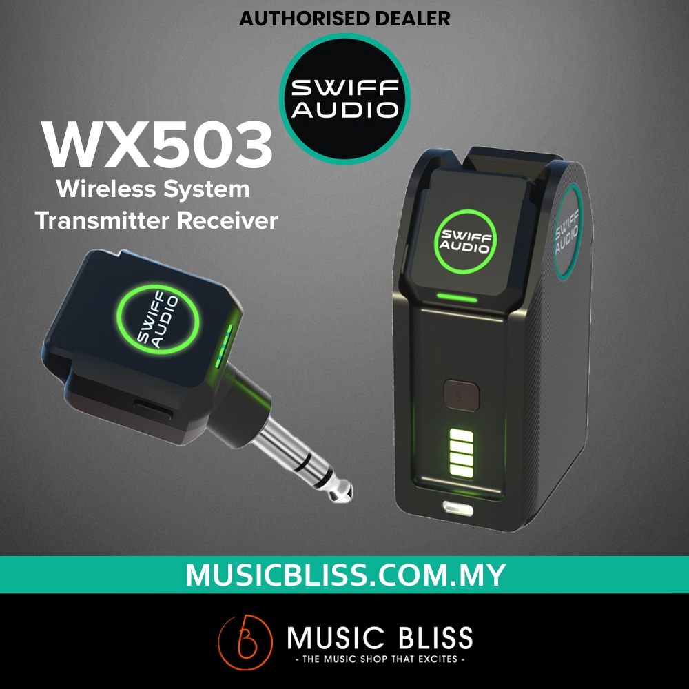 Swiff Audio WX503 Guitar Digital Wireless System Transmitter Receiver For Acoustic Guitar ...