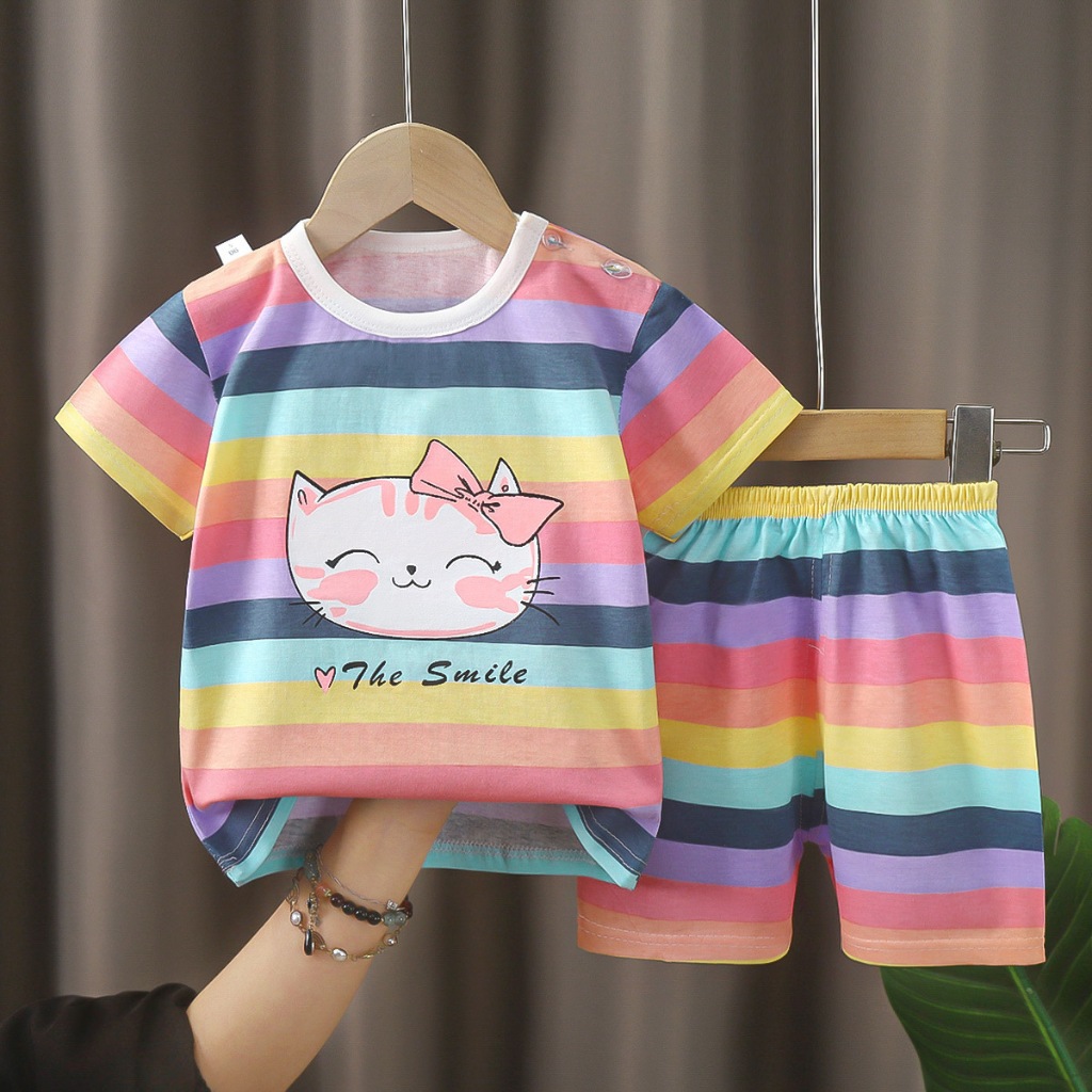 [0-4 Yrs] 👚Newborn Baby Girls Boy Short Sleeve Cute Bayi Baju Murah ...