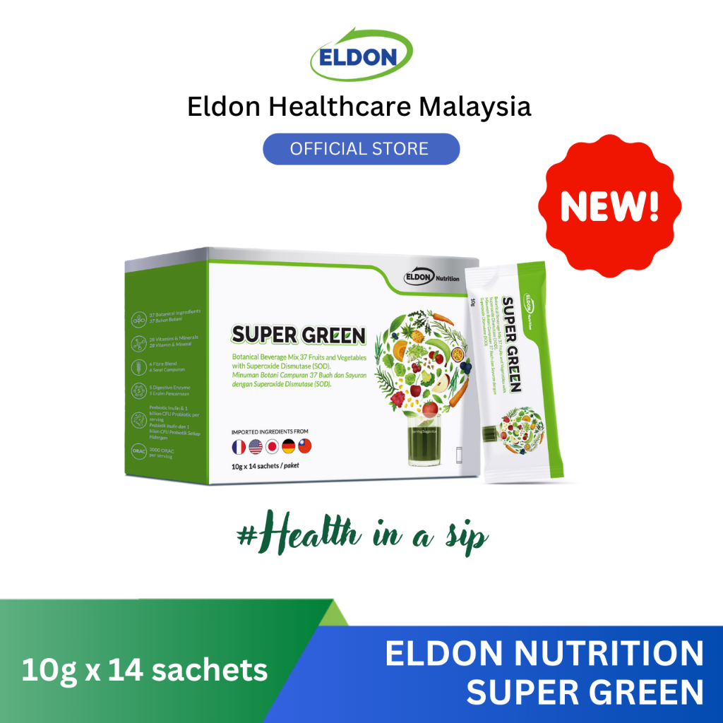 Eldon Nutrition Super Green - 37 Fruits & Vegetables with SOD ...
