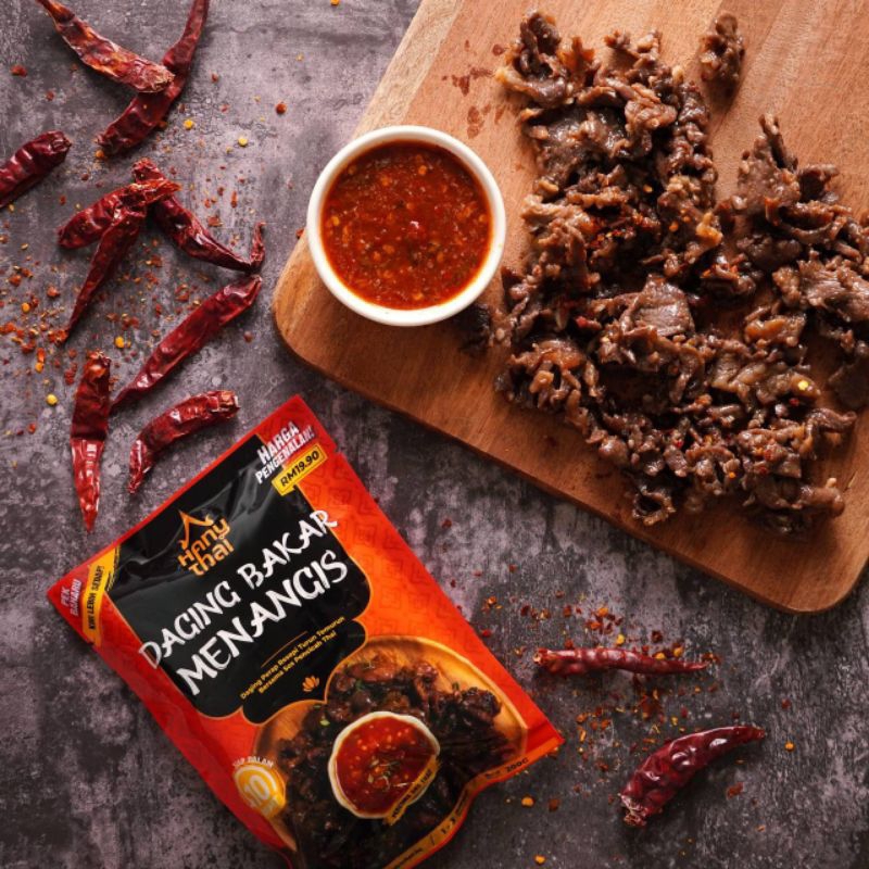 Daging bakar menangis wagyu chili garlic oil kambing perap Hany Thai ...