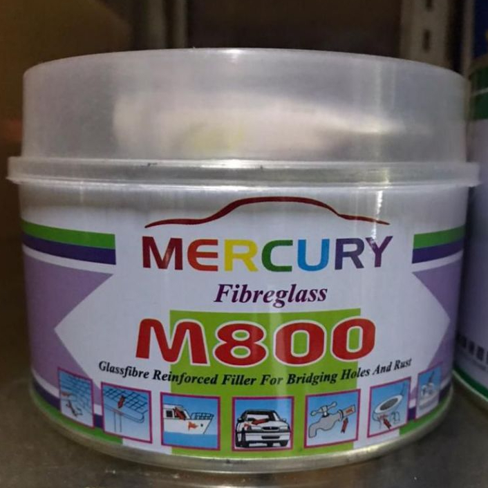 MERCURY M800 FIBREGLASS WITH HARDENER (280G) / FIBRE COMPOUND / CAR ...