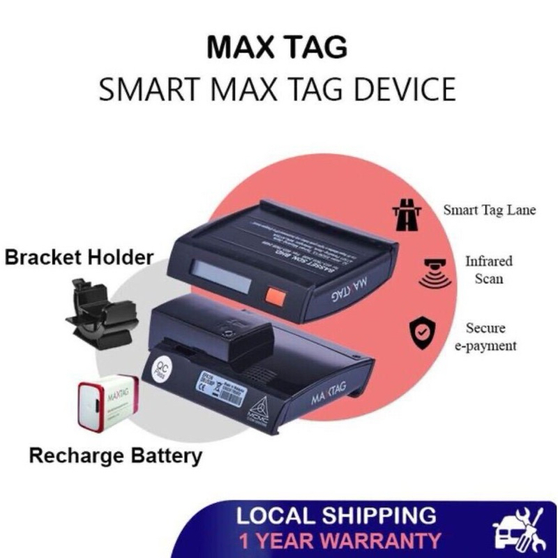 Ready Stock Original Smart Tag MaxTag Max Tag Touch n go Infrared ...