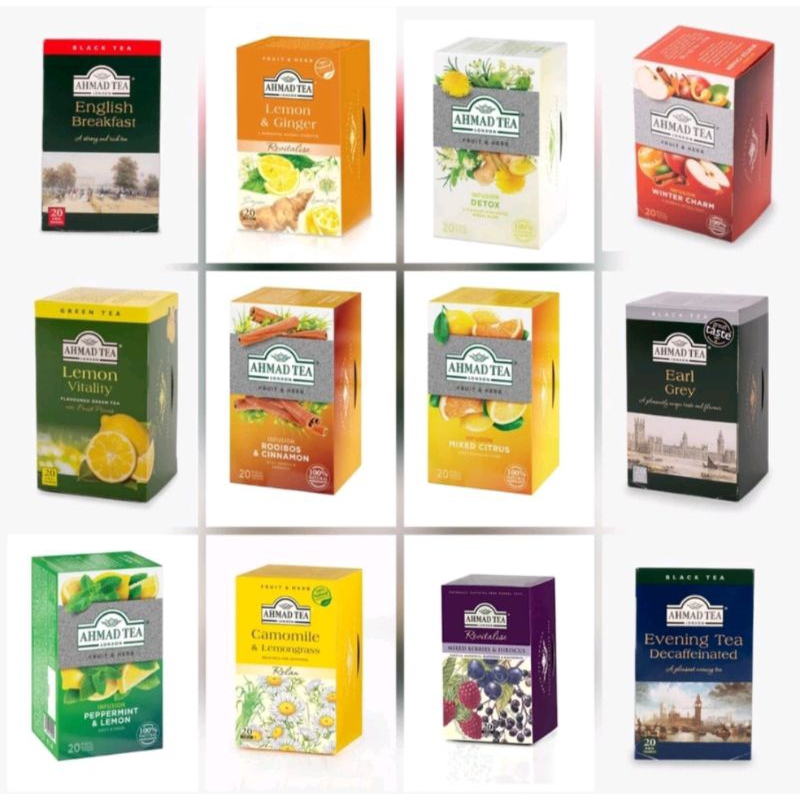 AHMAD TEA Box 20 teabags (assorted) | Shopee Malaysia