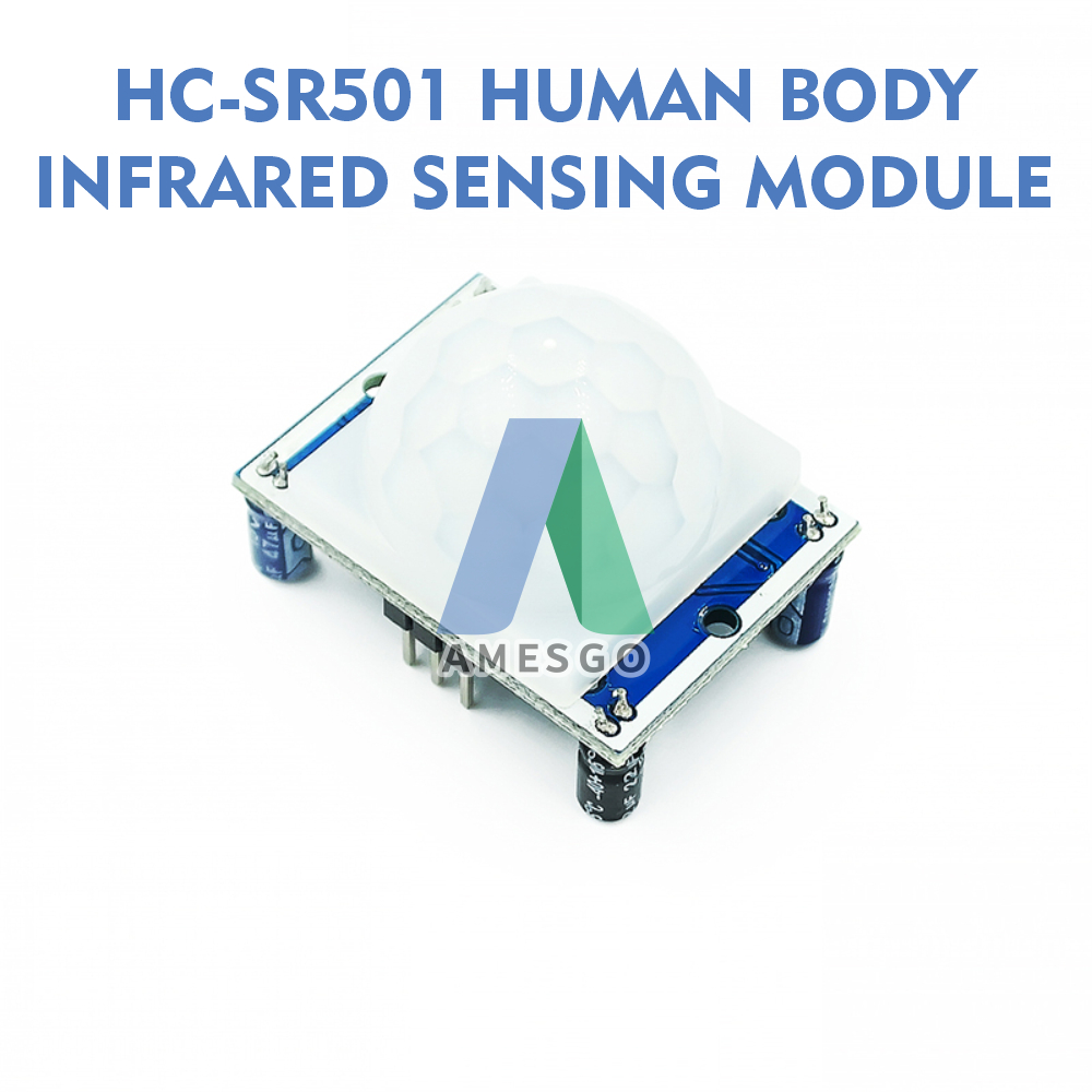 Amesgo HC-SR501 Human Infrared Sensing Module Pyroelectric Sensor ...