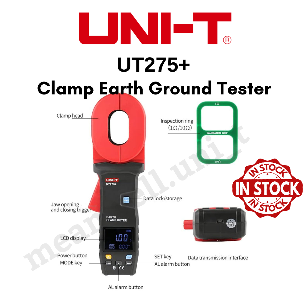 UNI-T UT275+ Clamp Earth Ground Tester-New Arrival-Original | Shopee ...