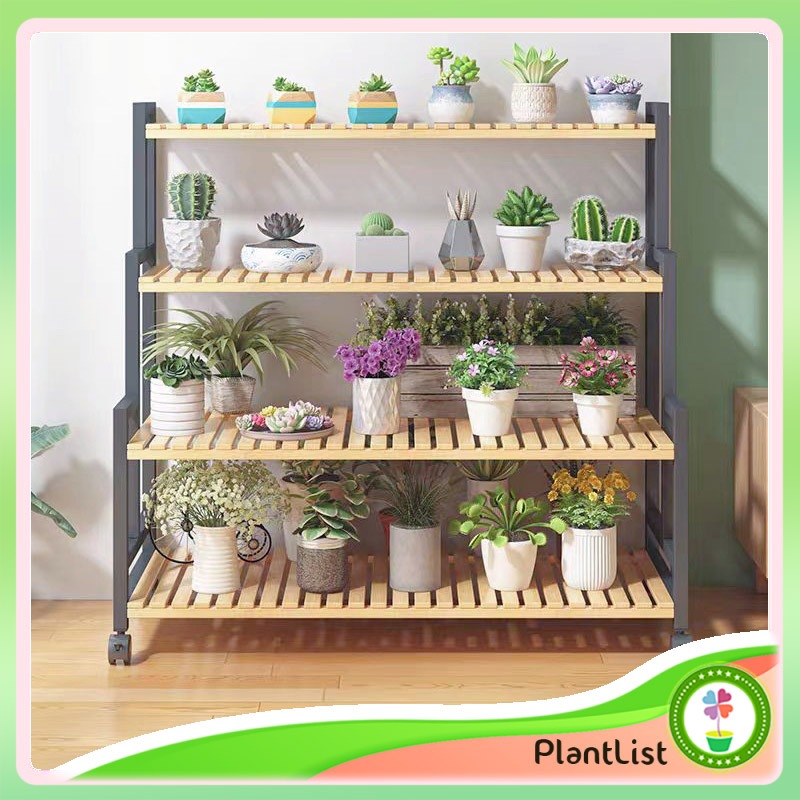PlantList 🎍 Flower Rack Plant Rack Wheel Outdoor Rak Pasu Pokok Bunga ...