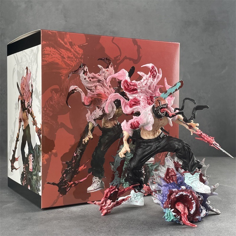 Chainsaw Man Denji Rage vs Bat Monster Figure Toys 【Ready Stock ...
