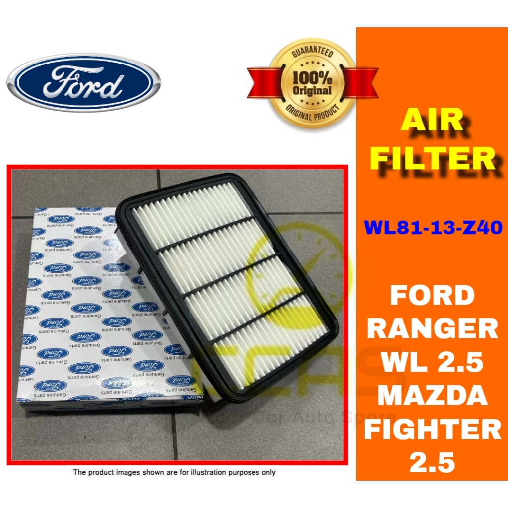 100% ORIGINAL AIR FILTER FORD RANGER WL 2.5 MAZDA FIGHTER 2.5 A-8498 ...