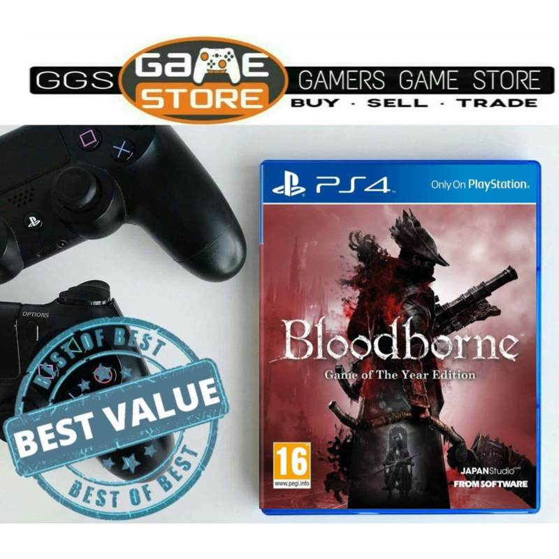 BLOODBORNE GAME OF THE YEAR EDITION PS4 GAME ORIGINAL PHYSICAL DISK ...