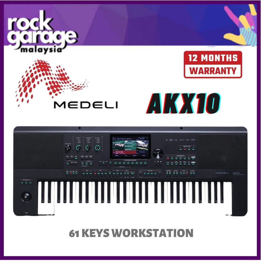 Medeli AKX10 61 Keys Workstation ( AKX-10 / AKX 10 ) | Shopee Malaysia