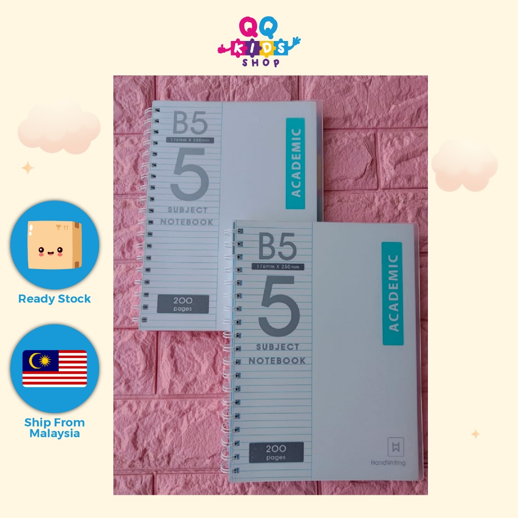 Handwriting B5 5 Subject Flagship Series Notebook Buku Nota 记事本 ...