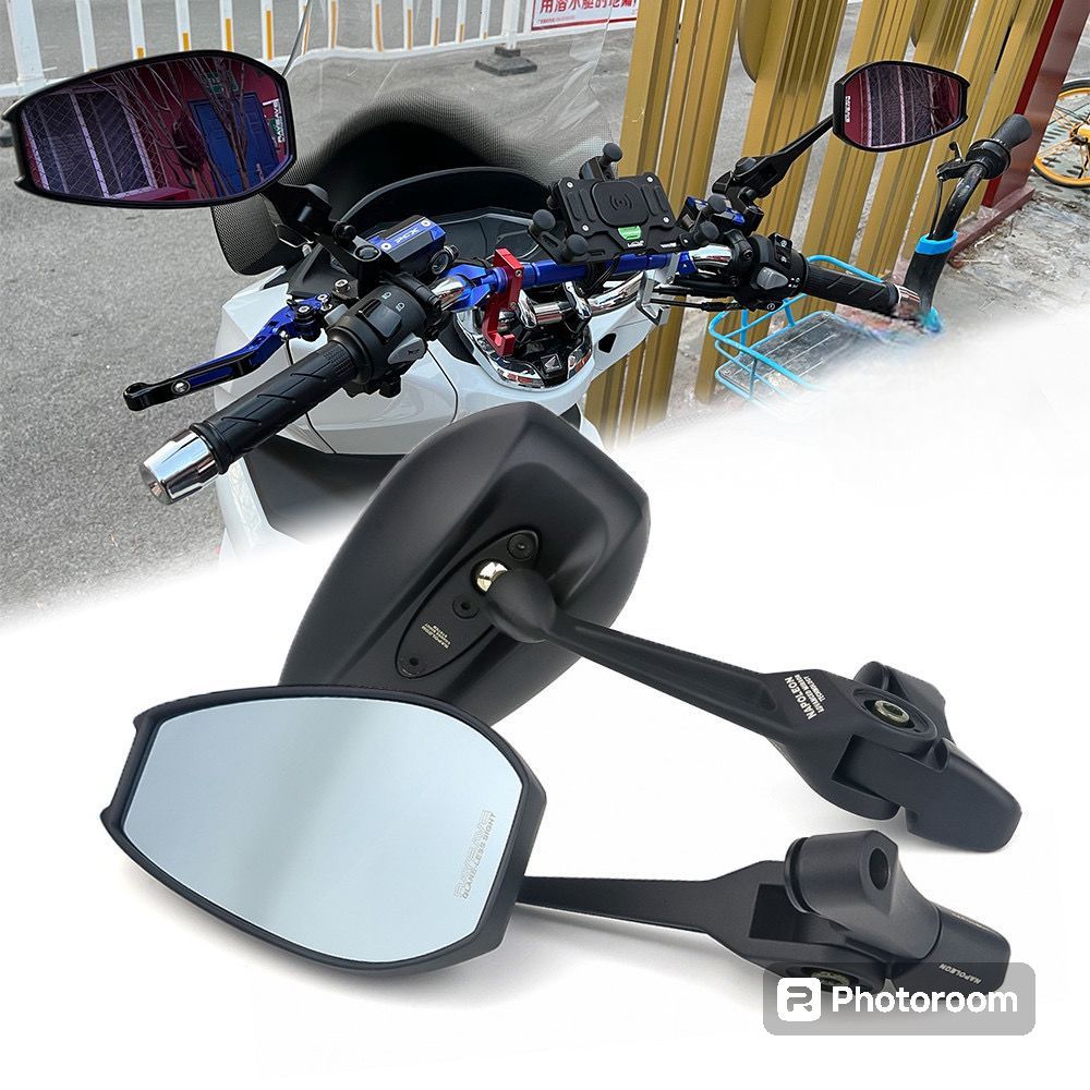 UNIVERSAL SIDE MIRROR NAPOLEON HEAVY DUTY XMAX ADV150 160 XADV750 NMAX ...