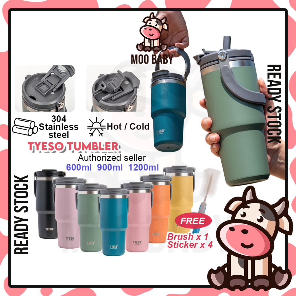 Moo Baby Tyeso Tumbler with Handle Tumbler with Straw Original Tyeso Thumbler Murah Tyso Tumbler ...