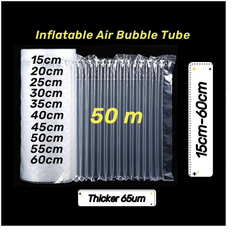 50m Inflatable Air Tube Bubble Wrap Inflatable Packaging Air Bubble ...