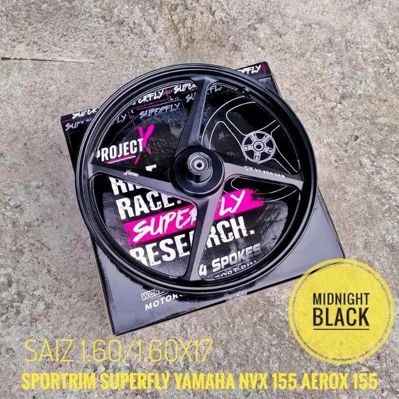 SUPERFLY PROJECT-X 4 BATANG LC135 LC Y15 Y16 Y15ZR RS150 SPORT RIM GOLD ...