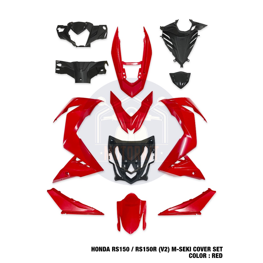 HONDA RS150 V1 V2 RS150R V1 V2 RS 150 RS 150R M SEKI MSEKI COVER SET BODY COVER SET COVERSET ...