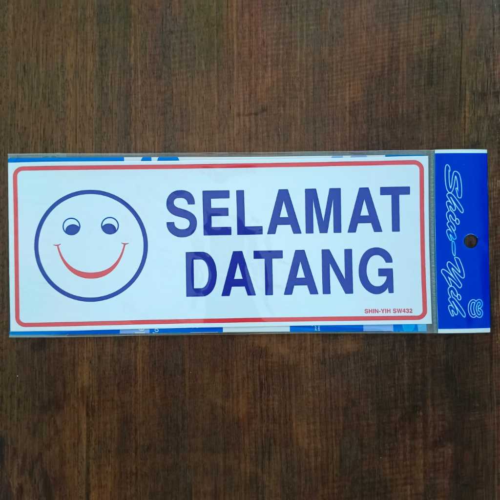 Office Sticker / Sticker Sign Board SW432 SELAMAT DATANG | Shopee Malaysia