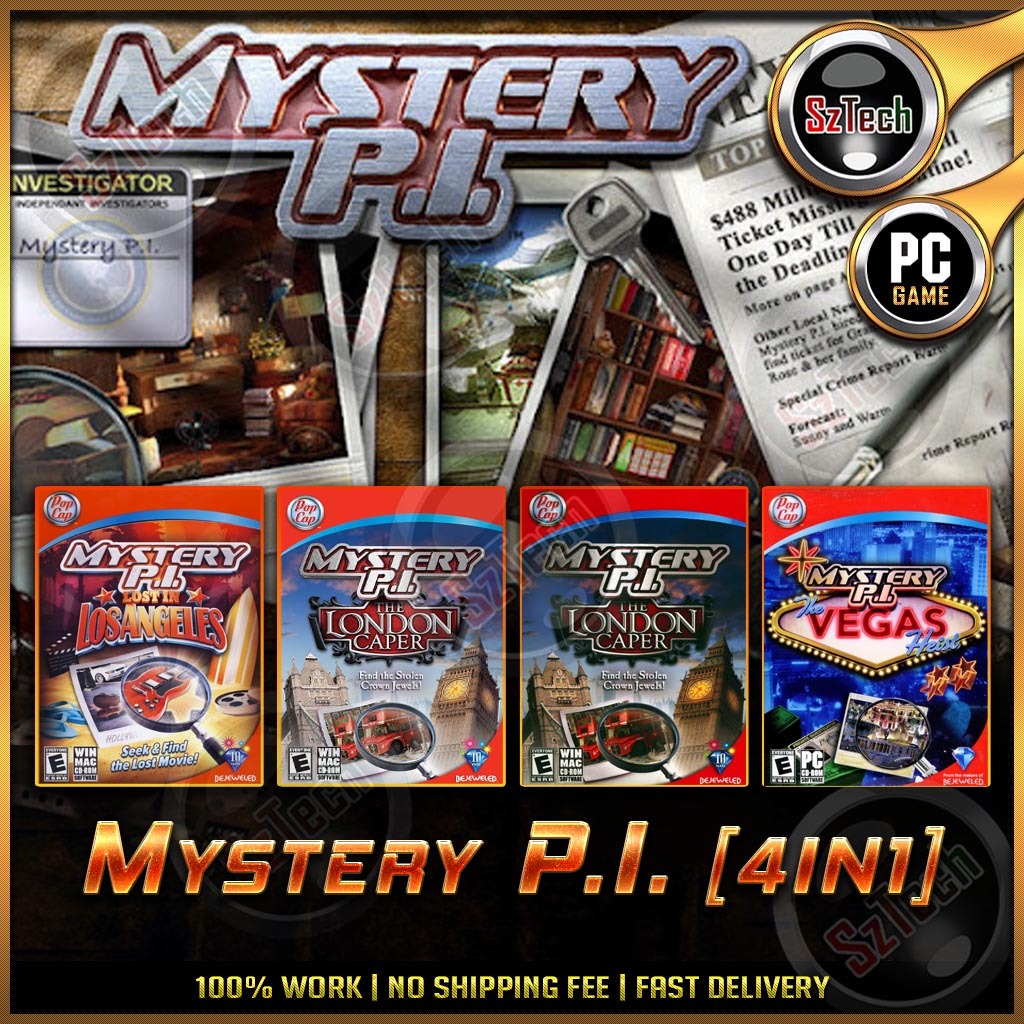 Mystery P.I. - 4IN1 [PC GAME] 🔥DIGITAL DOWNLOAD🔥Classic Games🔥Hidden ...