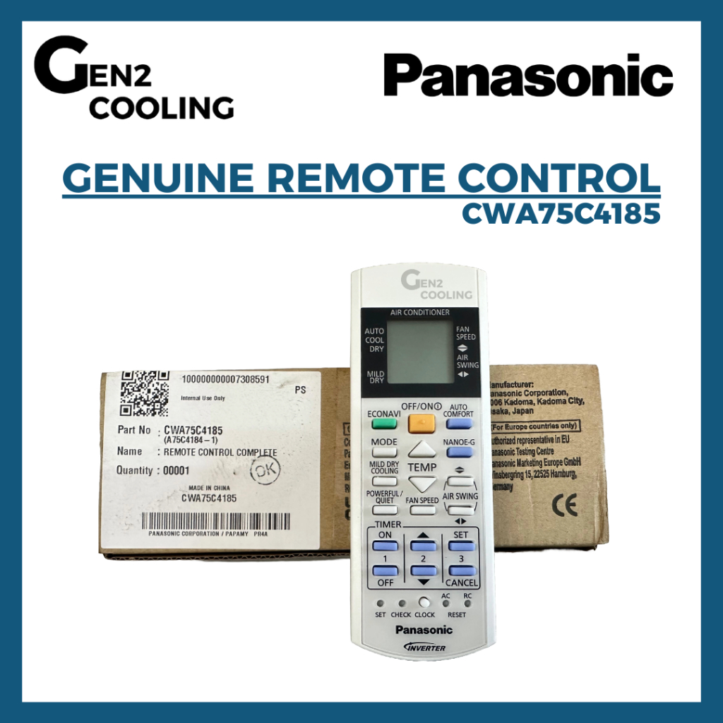 PANASONIC ORIGINAL REMOTE CONTROL - CWA75C4185 | Shopee Malaysia