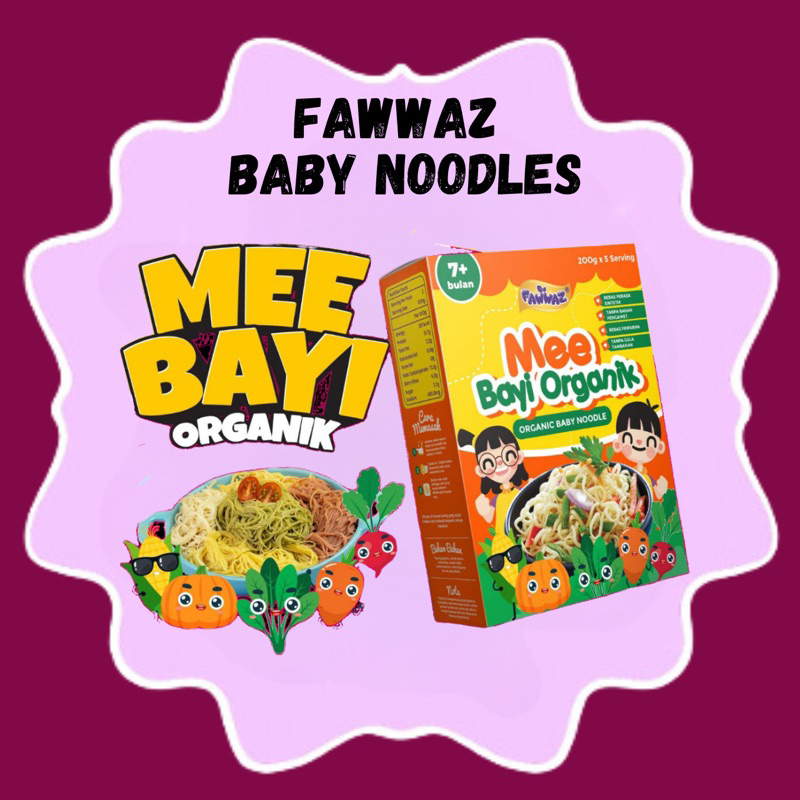🔥READY STOCK + FREE 🎁🔥 FAWWAZ Noodles Baby Mi Baby Mi Sayuran Vege ...