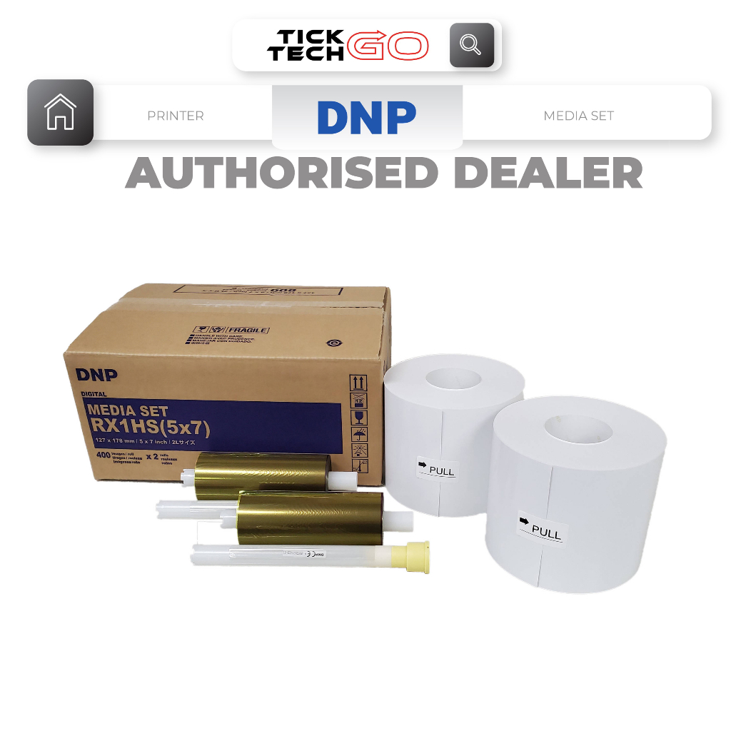 DNP 5 X 7 Digital Media Set For DS-RX1HS & RX1 Printer (400prints x 2 roll) | Shopee Malaysia