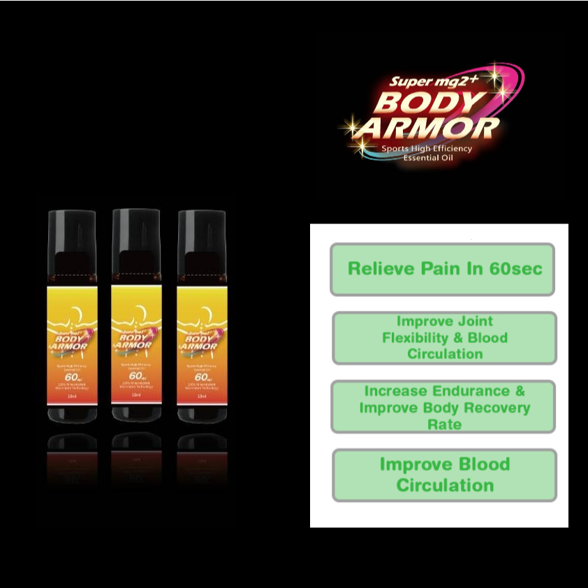 Body Armor Deep Sea Magnesium Efficient Vitality Essential Oil (3Bttles ...