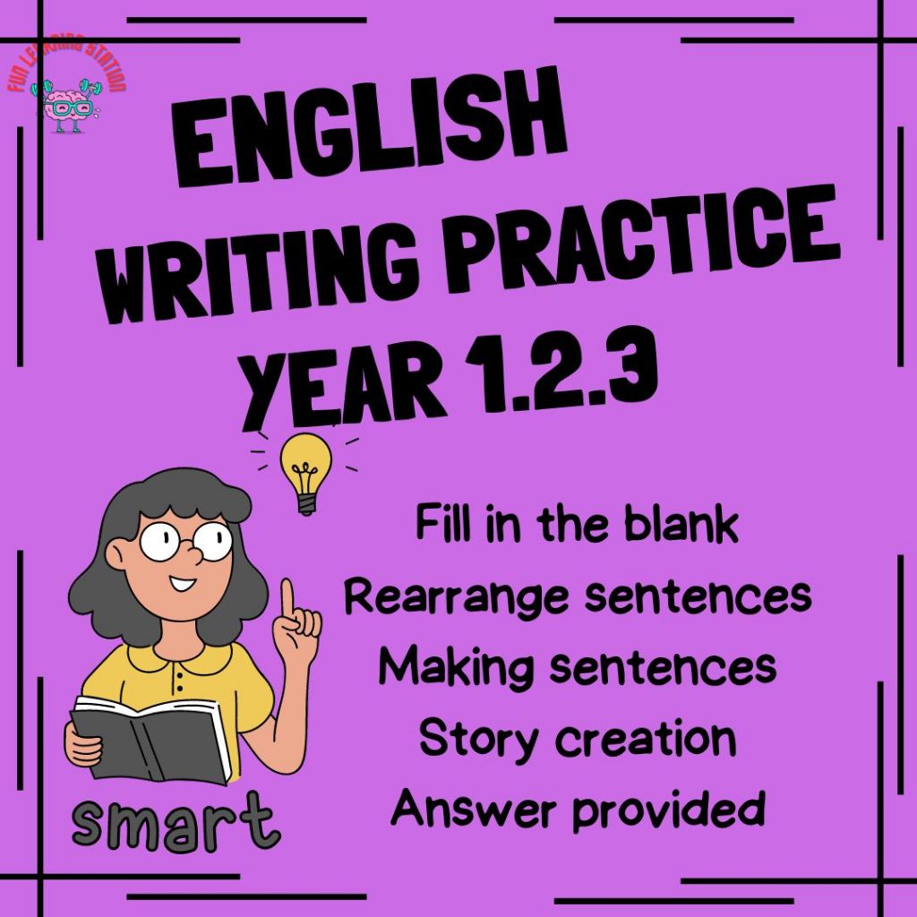 339- English Writing Practice Year 1-3 Primary Making Sentences Writing ...