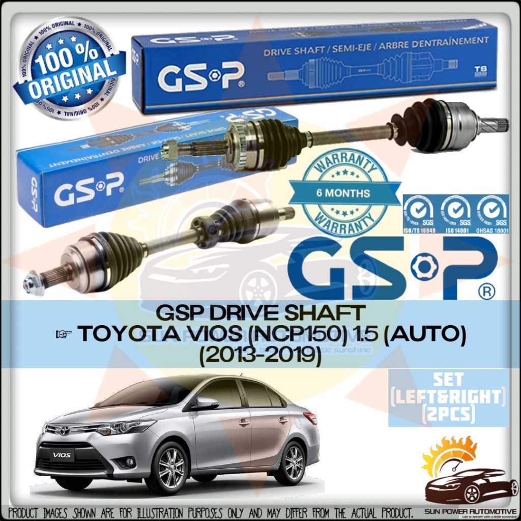 Toyota Vios NCP150 1.5 (2013-2019) ( AUTO ) 100% ORIGINAL GSP DRIVE ...