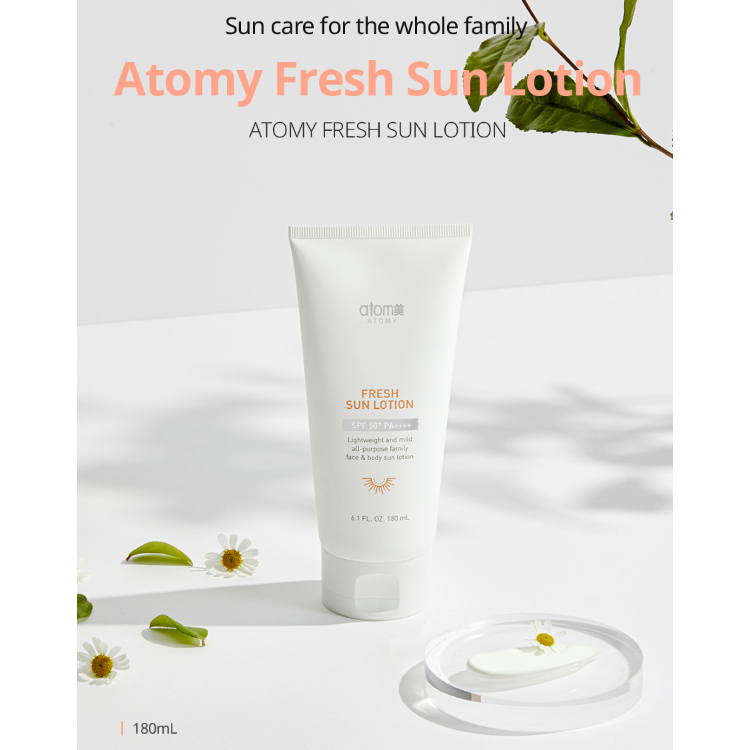 READY STOCK ATOMY Fresh Sun Lotion SPF50+ PA++++ 180ml | Shopee Malaysia