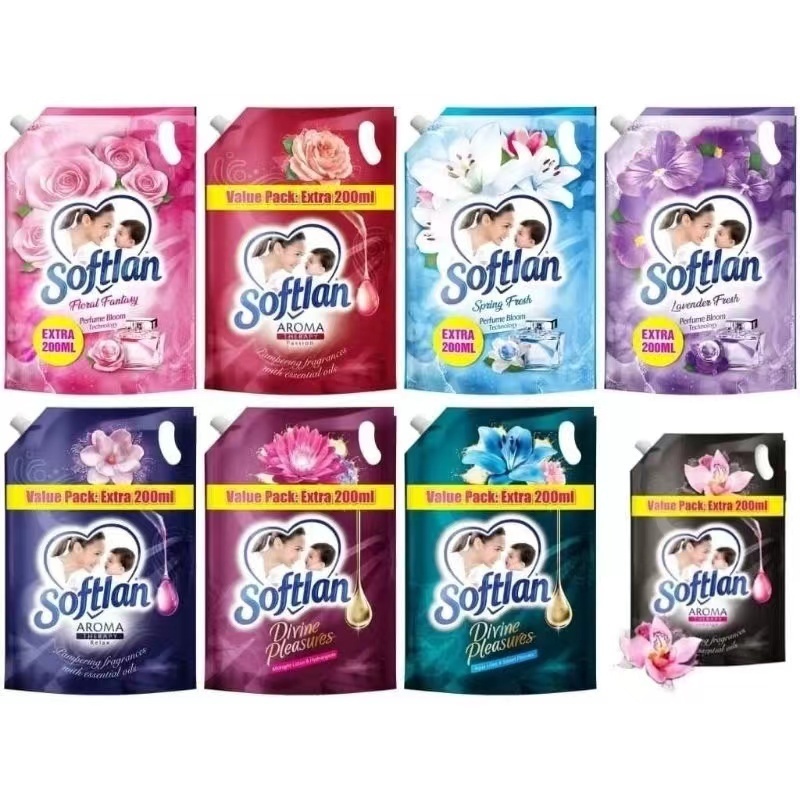Softlan Fabric Softener Refill 1.5/1.6L | Shopee Malaysia