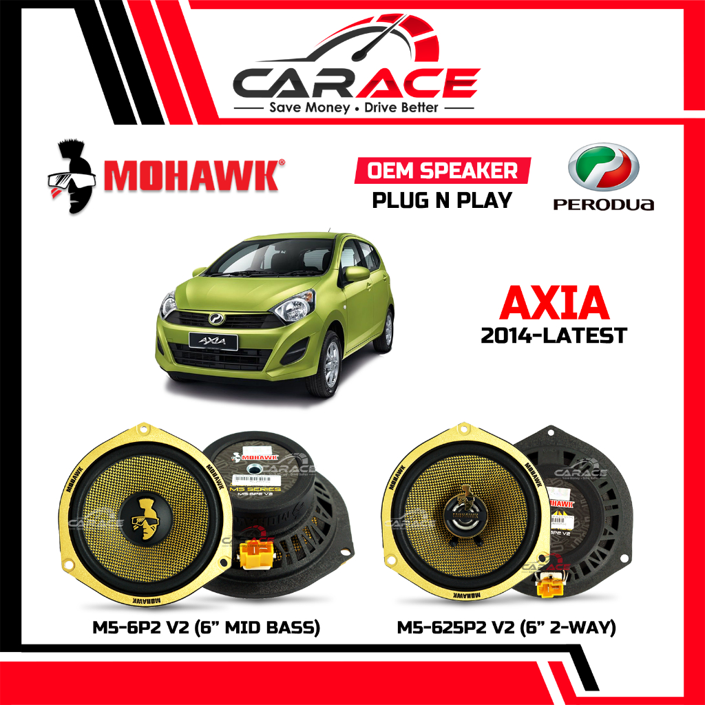 MOHAWK Speaker Axia Gen3 Plug and Play Speaker PNP Front Rear Door ...