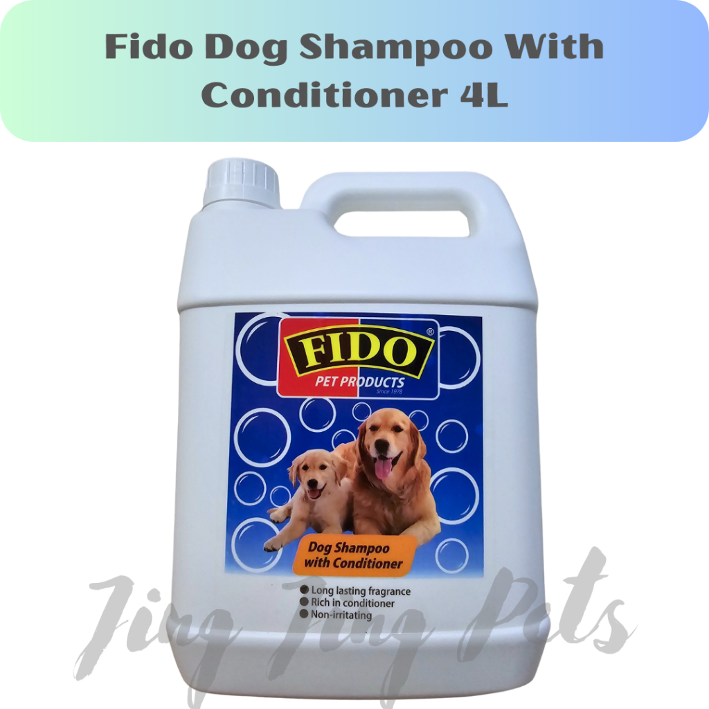 FIDO Dog Shampoo with Conditioner 4Litre [Puppy] [4L] | Shopee Malaysia