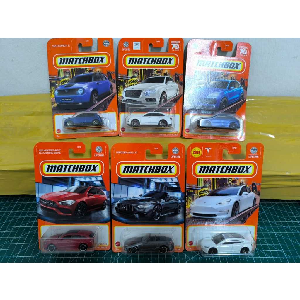 MATCHBOX / MODERN CAR/MERCEDES BENZ/MERCEDES-AMG/HONDA E/TESLA 3/PORCHE ...