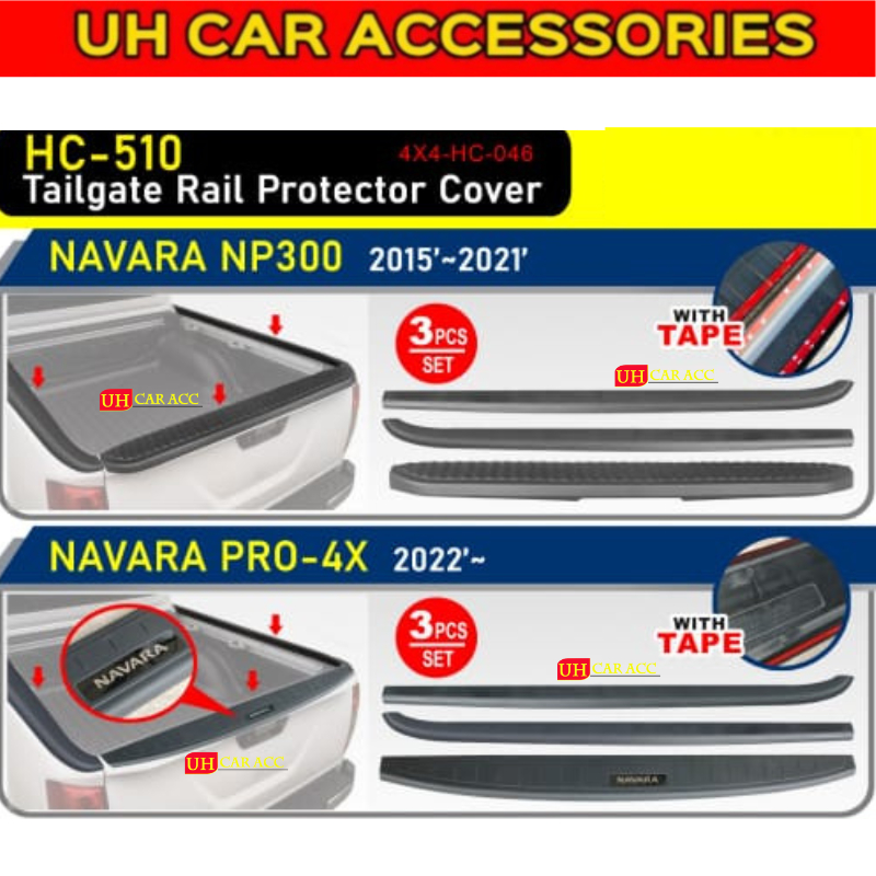 NISSAN NAVARA NP300 2015-2021 PRO4X 2022-2024 REAR BEDLINER TAILGATE ...