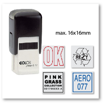 COLOP Q 17 Self Ink Stamp with Custom Rubber (16MM X 16MM) | Shopee ...