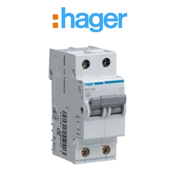HAGER 2POLE 6A 10A 16A 20A 32A 63A (MCB) 4.5KA Miniature Circuit Breaker | Shopee Malaysia