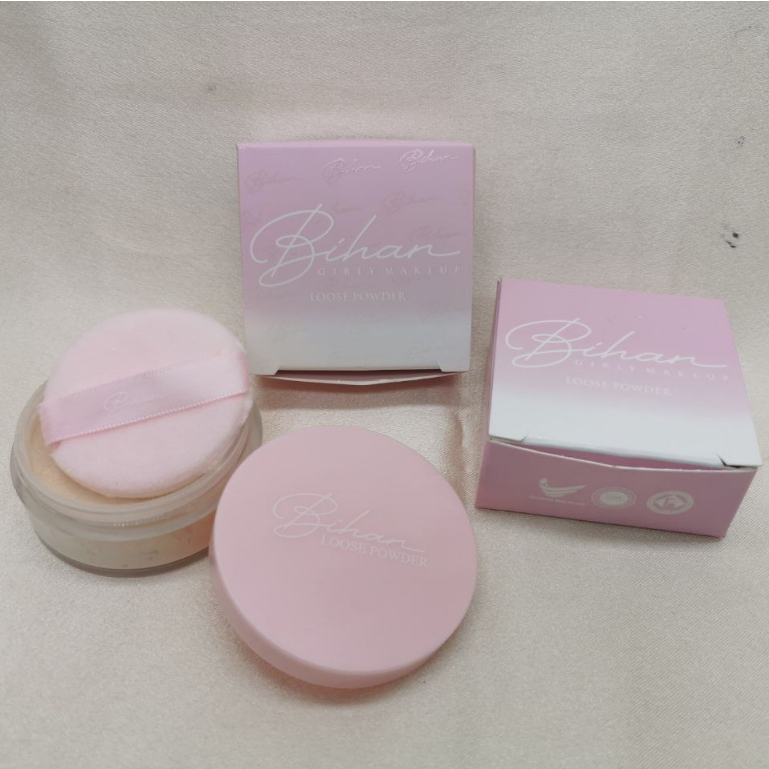 BIHAN LOOSE POWDER NEW PACKAGING BIHAN GIRLY MAKEUP ORIGINAL HQ ...